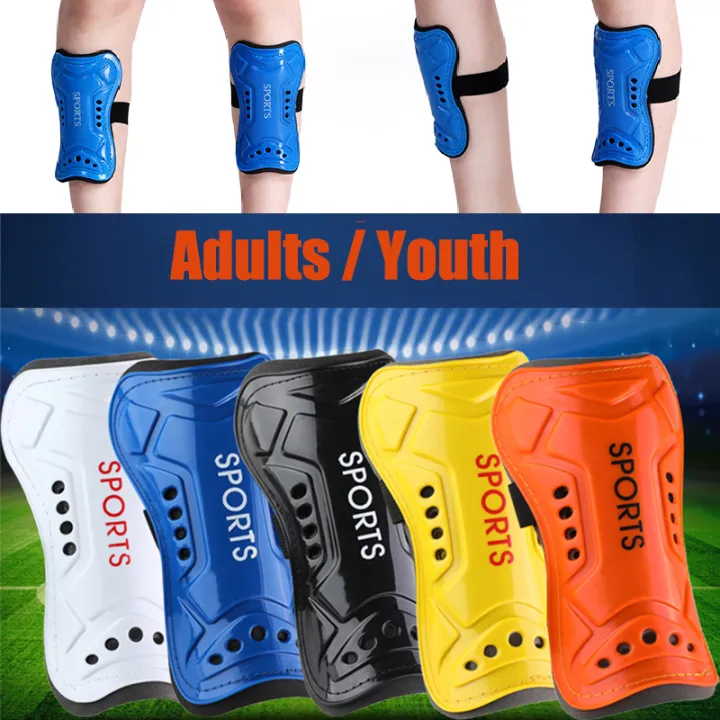 1 Pair Bandage Soccer Shin Guards Pads For Adult Kid Football Shin Pads ...