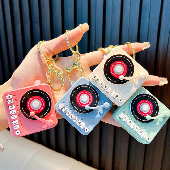 Portable Recorder Keychain Collectible Cute Mini Music Keychain Shaped ...