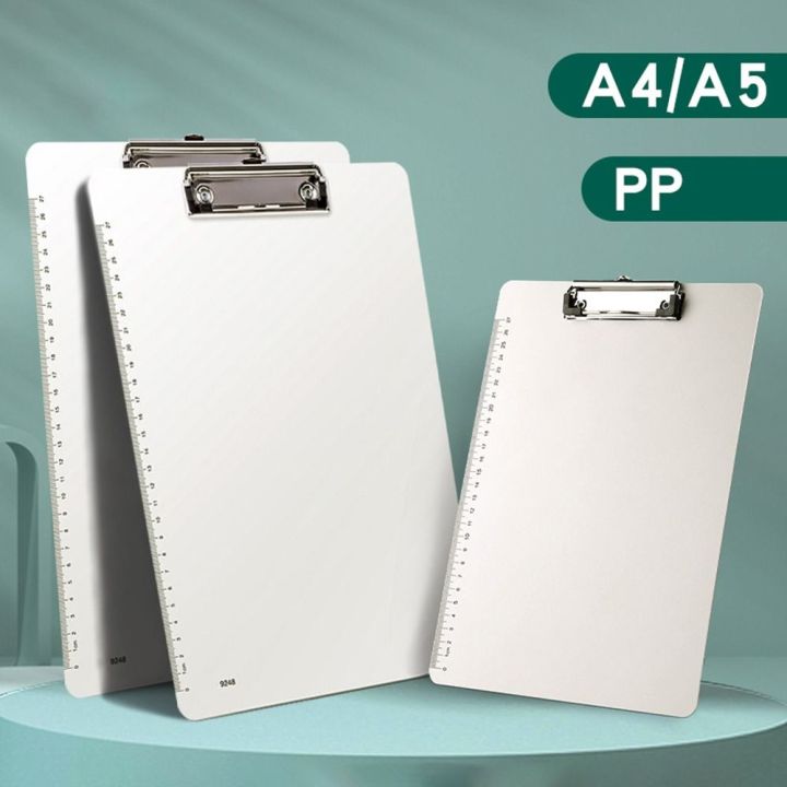 Durable A4/A5 File Folder Clipboard With Scale Plastic Writing Splint ...