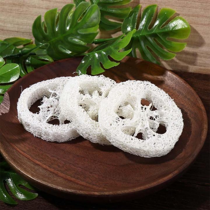 Kitchen Compostable Loofah Slices Natural Washing Cloth Easy To Clean ...