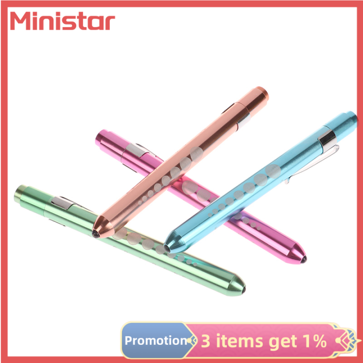 【IKE】Ministar LED Flashlight Work Light First Aid Pen Light Torch Lamp ...