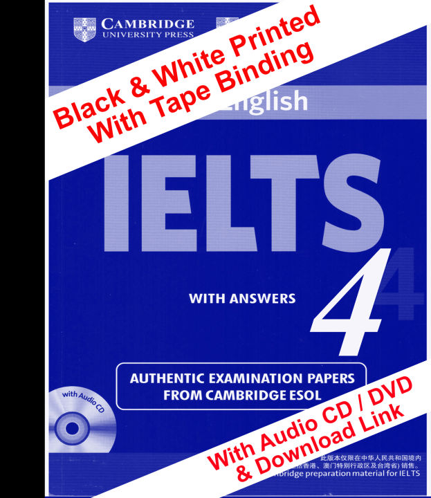 IELTS Academic Cambridge English Book 4 with answers | Daraz.lk