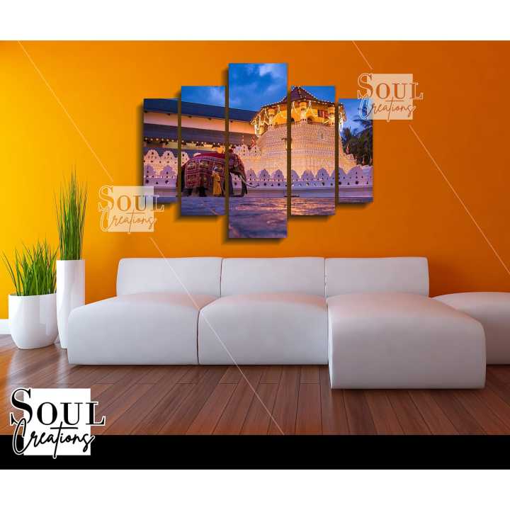 Five (5)Pieces Modern Hd Printed Home Decor Wall Art Picture Frame ...