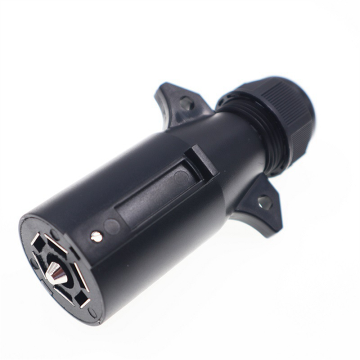 Trailer Wiring Plug Detachable 7 Way Round RV-Style Trailer Side ...