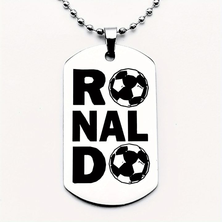 Cristiano Ronaldo, Cr7 Stainless Steel Necklace, Sporty Design, Men's ...