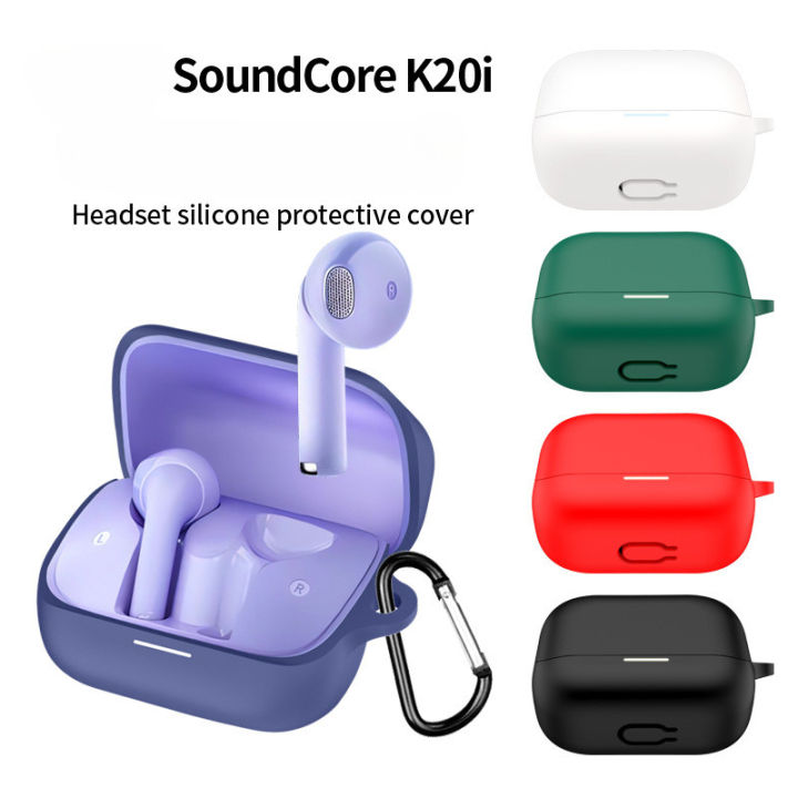 Earbuds Cases for Anker Soundcore K20i, Liquid Silicone Earphone Cover ...