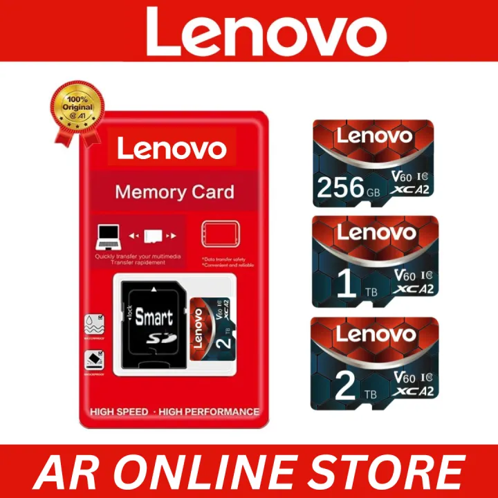 Lenovo Micro TF SD Card 256GB,1TB,2TB High Speed SD Card for Mobile ...