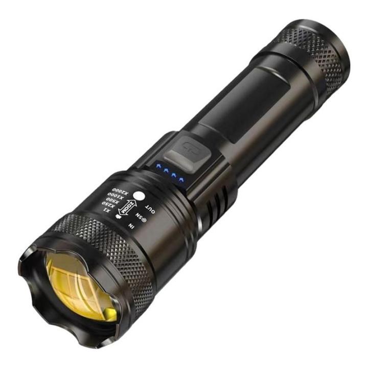 LED Rechargeable Flashlight Rechargeable LED Torch Light Aluminum Alloy ...