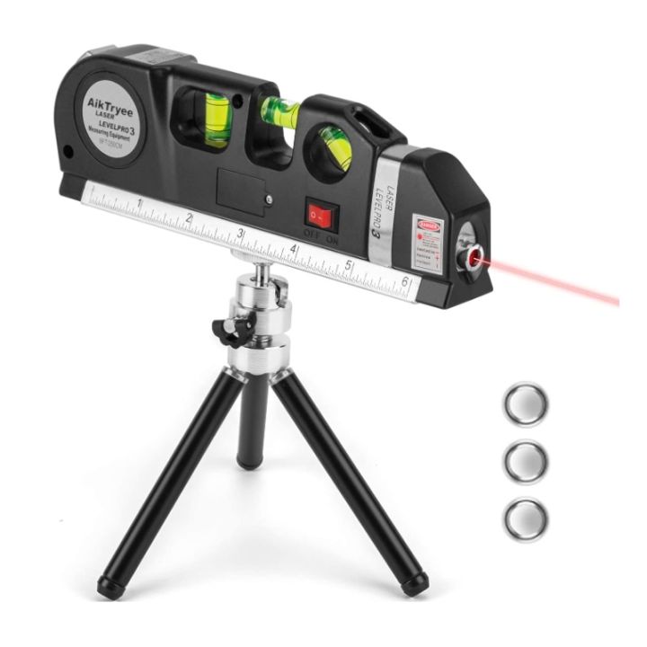 4 In 1 Laser Measuring Tool Laser Level Measures Ruler Infrared ...