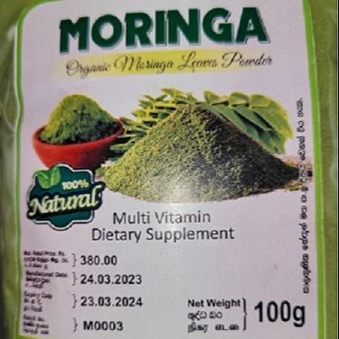 Organic Moringa Leaves Powder 100g Packet | Daraz.lk