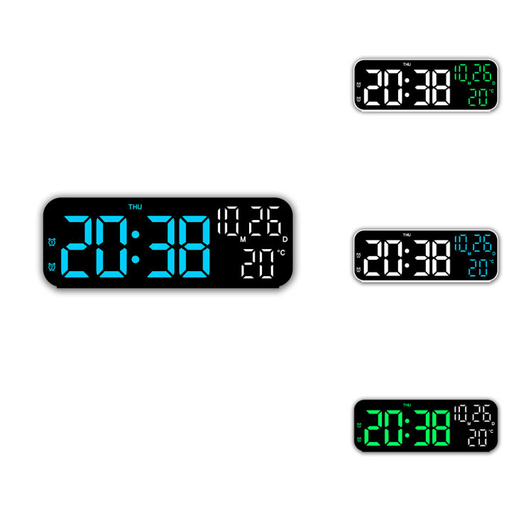 Kidlove LED Clock, Digital Wall Clock With 3-speed Brightness ...