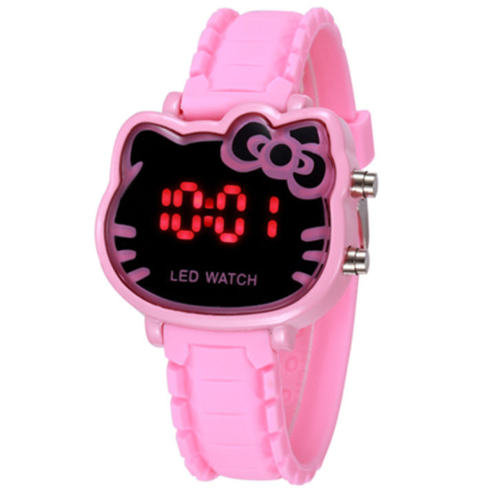 bellylady Girl Cute Cartoon Watch Kid LED Student Electric Fashion ...
