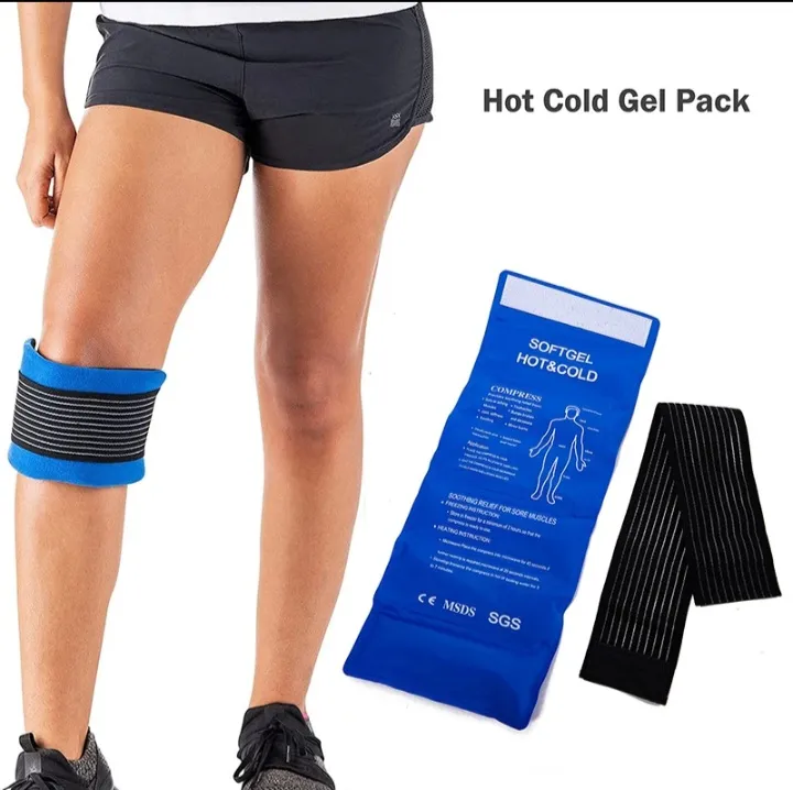 Cooling Pads Gel Cooling Pack with Velcro Fastening, Reusable Cold ...