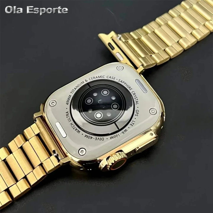 2024 G9 Ultra max Gold Smart Watch Ultra Series 8 Bluetooth Call Men ...