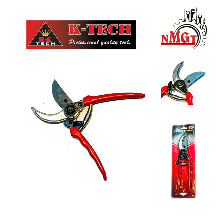 PRUNING SCISSOR K-TECH 8" - RED (KAM192) | Daraz.lk