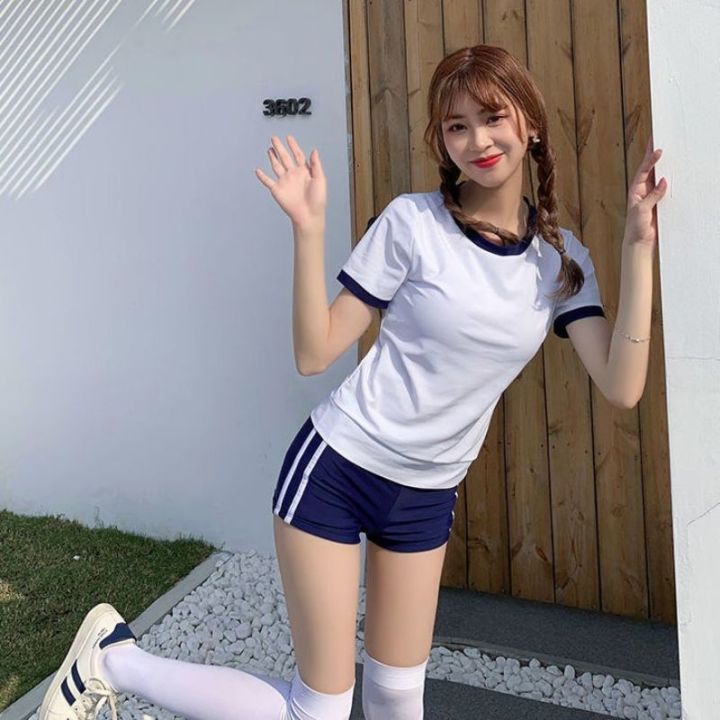 Japanese Style Covering Belly Thin Student Girl Pure Suit College Style ...