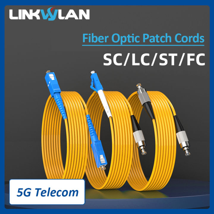 Linkwylan Fiber Optic Patch Cord Lc-Sc-St-Fc-Lc-Sc-St-Fc Singlemode X ...