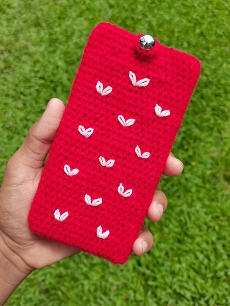 Handmade wool crochet phone cover | Daraz.lk
