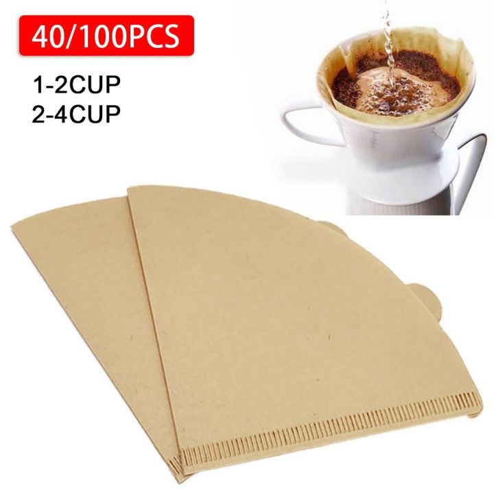 40/100Pcs Portable Household Cafe Tools Coffee Filter Paper Pull-out ...