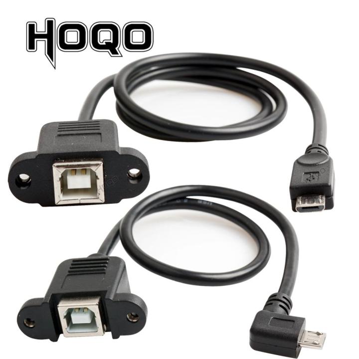 Type-B Printer Panel Mount B Female Socket USB 5 Pin Male Connector ...