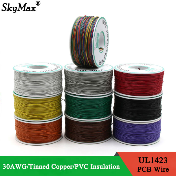 250m/roll 30awg Ul1423 Colored Insulation Cable Copper Core Test ...