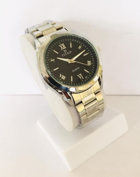 Mens strep silver colour steel watch | Daraz.lk