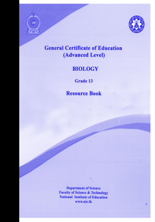Biology Resource Book - Advanced Level - Grade 13 - English Medium ...