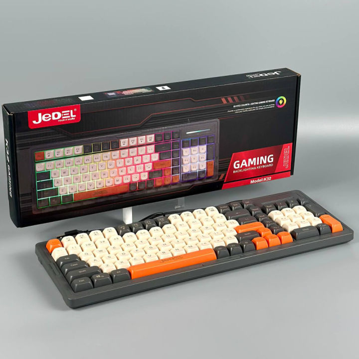 Jedel K32C Wired keyboard Gaming Membrane, RGB | Daraz.lk
