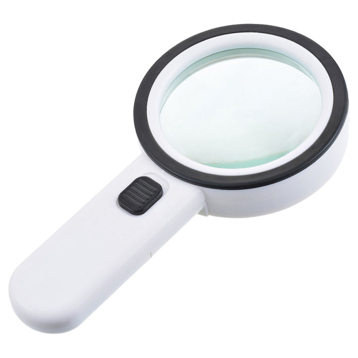 Mini Magnifier Handheld Jewelry Identification Magnifier with 12 LED ...