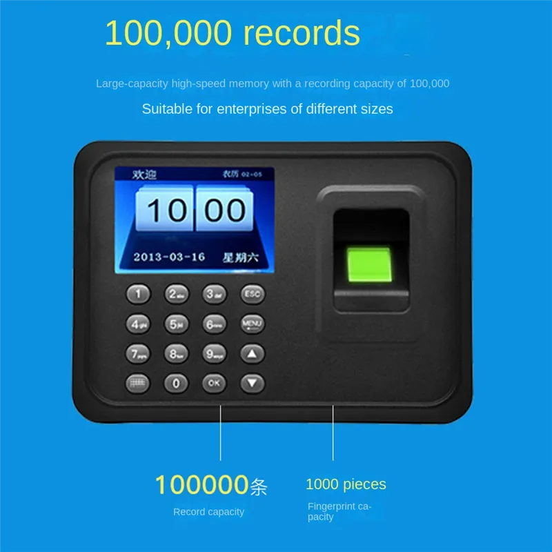 Fingerprint Attendance Machine Biometric Attendance System 1000 ...