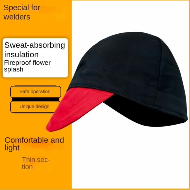 Dust-proof Sweat Absorption Welding Cap Hat Safety Anti-scalding Welder ...