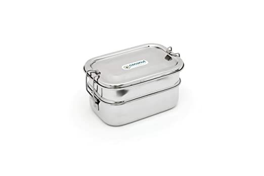 Diamond Bendo Double Decker Stainless Steel Lunch Box 2 Container with ...