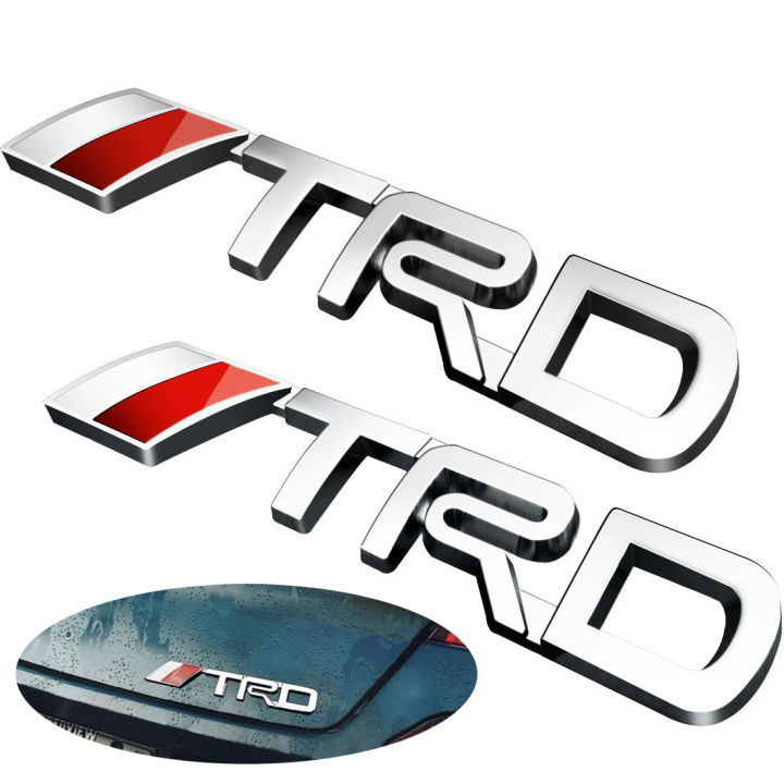 TRD 3D Grille Metal Car Sticker for Toyota Racing Auto Logo Fashion Car ...