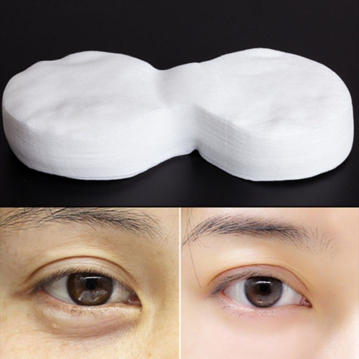 100pcs/pack Ultrathin Silk Disposable Eye Mask Natural Cotton Eye Paper ...