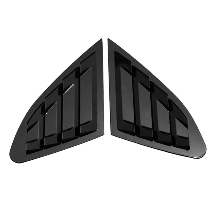 Rear Window Louver Cover Trim for 16-19 Glossy Black | Daraz.lk