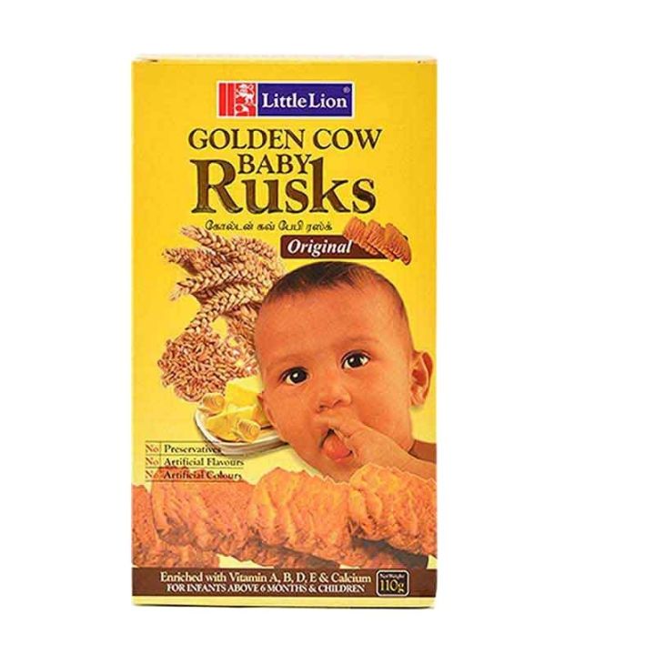 Baby Golden Cow Rusk Original - 125.00 g | Daraz.lk