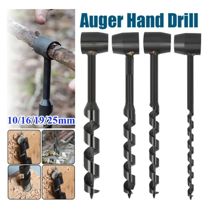 1-pieces Woodworking Extension Hand Drill Four Blade Punch Drill ...