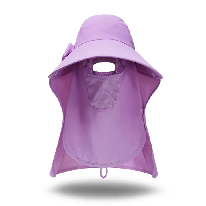 Wide Brim Sun Protection Sun Hats Hiking Hats UPF+50 Detachable ...