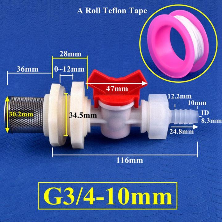 1~20Sets G3/4 To 6~25mm Water Connector Set Filter Valve Direct Drip ...