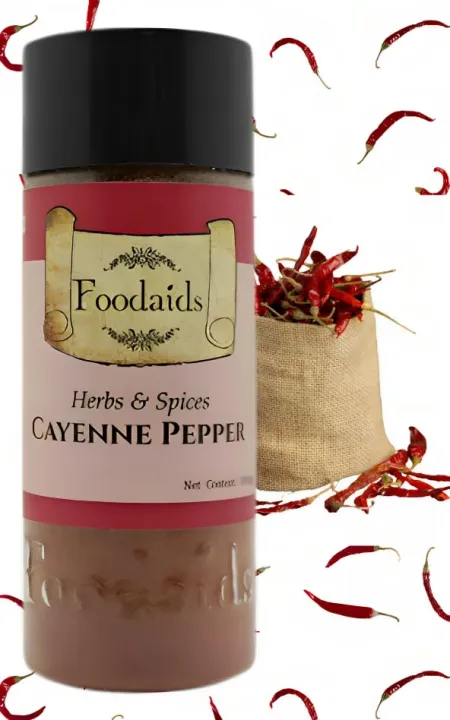 Foodaids Cayenne Pepper Powder (Hot & Smoky) 100GM .Capsicum annuum ...