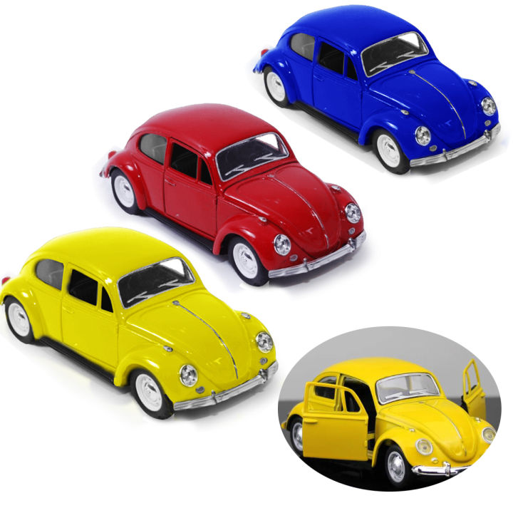 Classic Die Cast Metal Car with Door Open and Pull Back Action Alloy ...