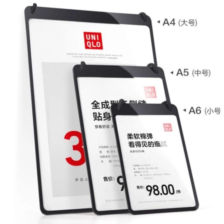 Shelf Pouch Sign Holder A4 A5 A6 Tag Price Hard Card Case Label Sleeve ...