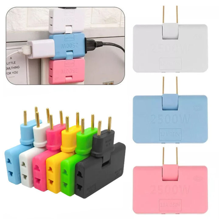 Plug EU Plug 3 Way Flat Plug Adapter Extension Plug 180 Degree ...