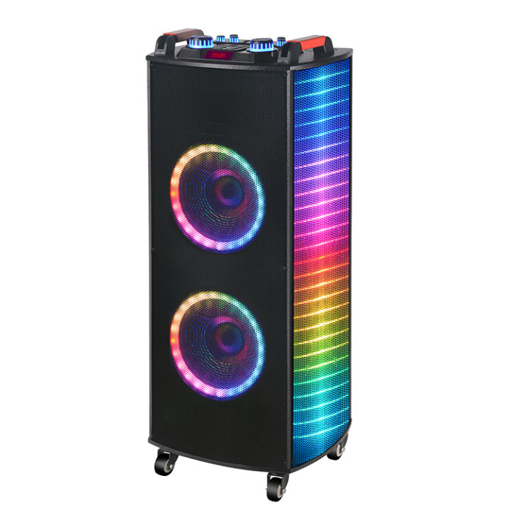 PARTY BLUETOOTH SPEAKER WITH 2 WIRELESS MIC AND CONTROL MODEL: NDR-1010S | Daraz.lk