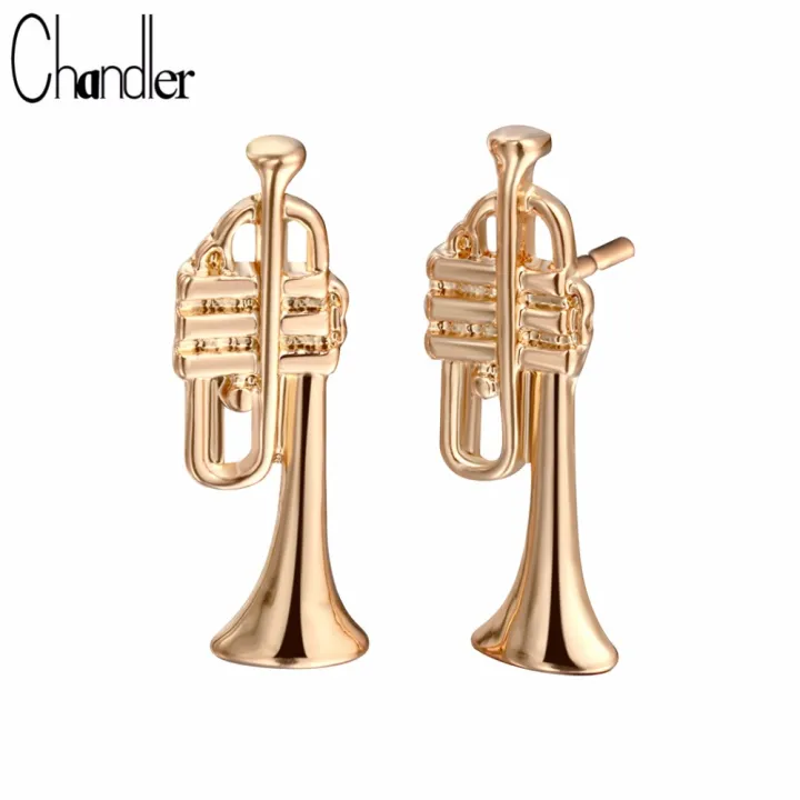 【Qian poem li Store】Chandler European Trumpet Shaped Stud Earrings In ...