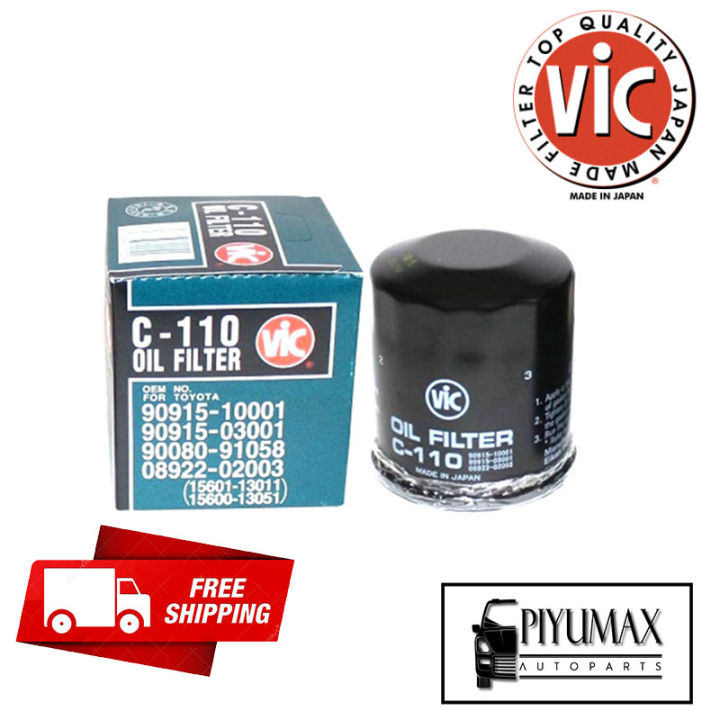 VIC Oil Filter For Toyota Car 90915‐YZZE1 C110 C-110 Toyota 121 141 Allion Aqua Belta Axio ...