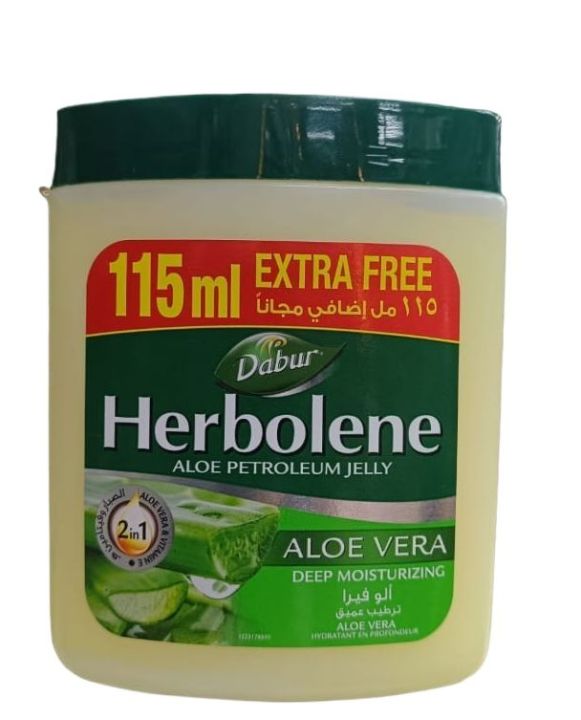 Dabur Herbolene - (425ml+115ml) 540ml Aloe Petroleum Jelly Vaseline ...