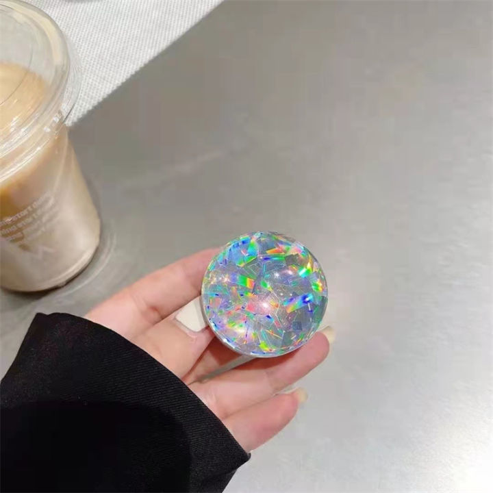 Glitter Stand Colorful Laser Popular Mobile Phone Finger Ring Grip ...