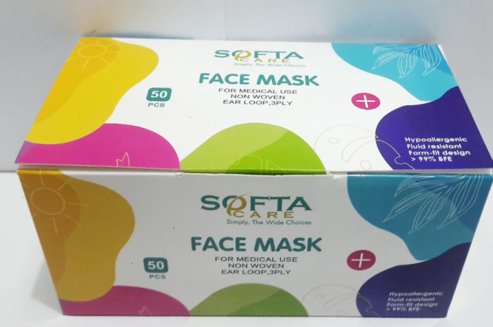 Softa Care Imported Packed Mask 50pcs. | Daraz.lk