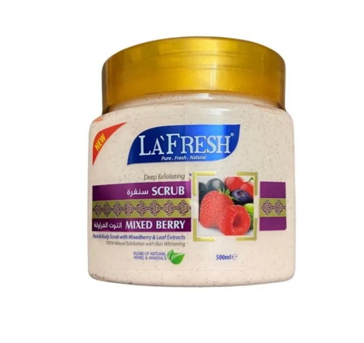 LA FRESH Deep Exfoliating Scrub – Mixed Berry 500ml | Daraz.lk